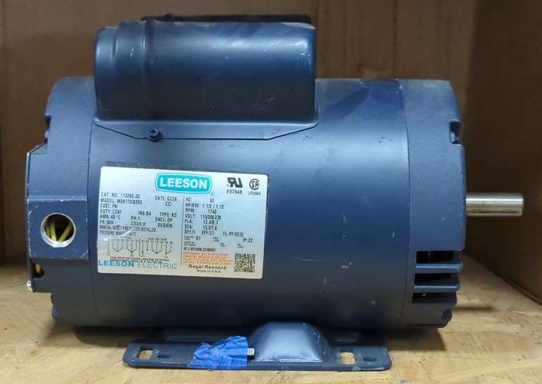 Leeson Motor 115V - Kraft Auction Service, LLC