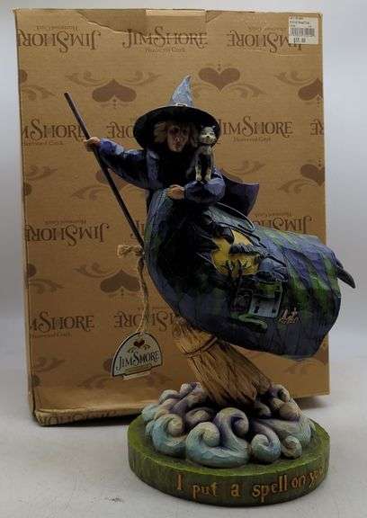 (FG) Jim Shore- "I PUT A SPELL ON YOU" Figure in the box . Approx 14 ...