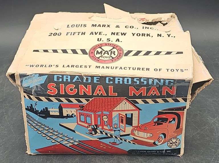Grade Crossing Signal Man, MARX Train Accessory, O Gauge Automatic ...