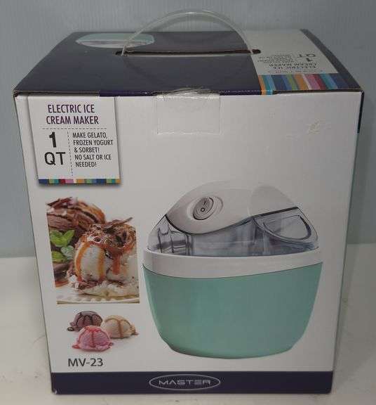 Master 1qt Electric Ice cream Maker (Model MV-23) - Kraft Auction Service, LLC