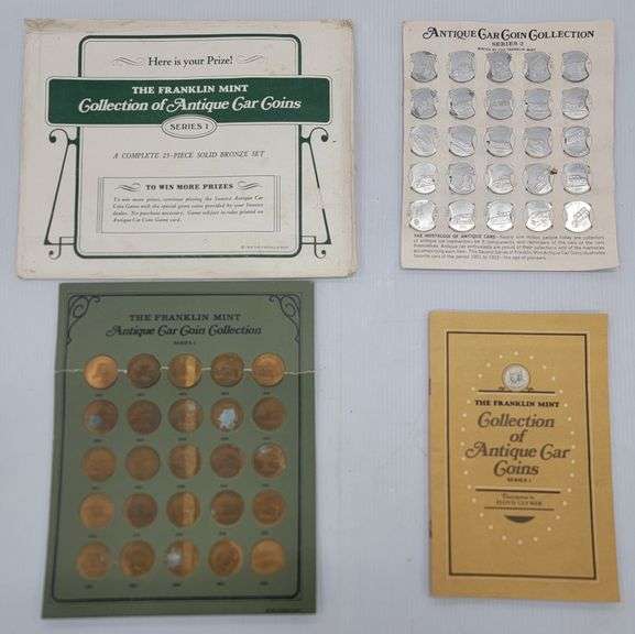 (N) Franklin Mint Antique Car Coin Collection Series 1 & 2. - Kraft ...