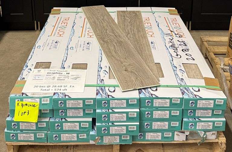 MOHAWK True Touch Graphite-W Vinyl Plank Flooring. - Kraft Auction ...