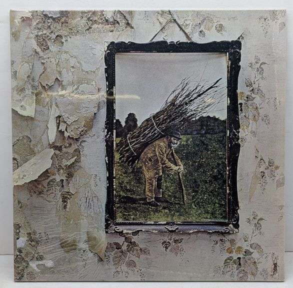 (R) Vinyl 33 speed record album, Led Zeppelin 4 (factory sealed ...