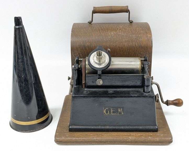 Edison "Gem" Cylinder Phonograph - Kraft Auction Service, LLC