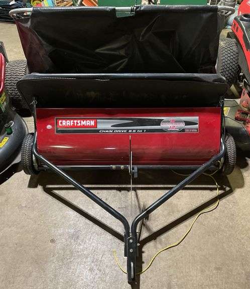 (F) Craftsman 50” Tow Lawn Sweeper - Kraft Auction Service, LLC