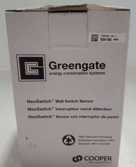 Greengate NeoSwitch Wall Switch Sensor - Kraft Auction Service, LLC
