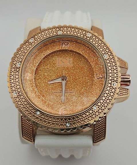Ice Nation Rose Gold & White Hip Hop Watch - Kraft Auction Service, LLC