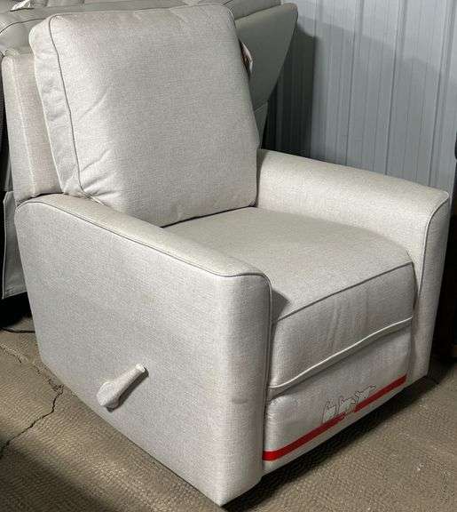True Innovations Paxley Fabric Swivel Glider Recliner - Kraft Auction ...