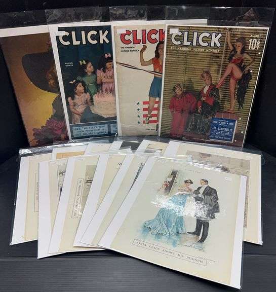 (N) Pages From Harper’s Bazaar, Click, And More. - Kraft Auction Service, LLC