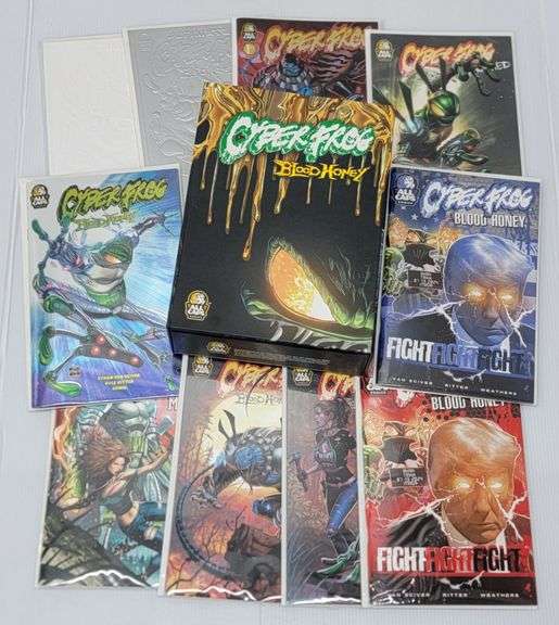 (V) All Caps CyberFrog Blood Honey Collection. - Kraft Auction Service, LLC