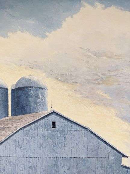 Alan Patrick "Barns & Silos" Oil On Canvas - Kraft Auction Service, LLC