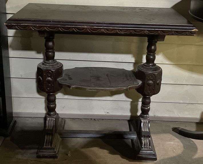 (FW) Vintage 2 Tier End Table 26” x 13 1/2” x 23” - Kraft Auction ...