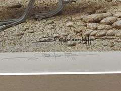 (HI) D.Nicholson Miller Lithograph Print 98/150 32” x 16” - Kraft ...