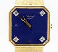 Vintage Chopard 18K Gold Lapis Face Men's Watch - Kraft Auction Service ...