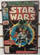 (KC) Metal Star Wars Comic #1 Advertising Sign 11 3/4 x 7 3/4 - Kraft ...