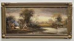 Antique Chandler Native American Pastel - Kraft Auction Service, LLC