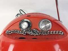 Vintage Red JVC Videosphere TV Model 3240 - Kraft Auction Service, LLC