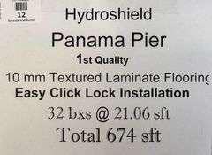 Hydroshield Panama Pier Textured Laminate Flooring - Kraft Auction ...