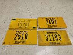 School Bus License Plates - Kraft Auction Service, LLC