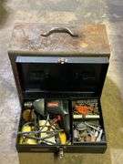 (F) Test Rite tool Box and Craftsman Drill set - Kraft Auction Service, LLC