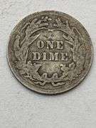 Silver 1908 Barber Dime Coin - Kraft Auction Service, LLC