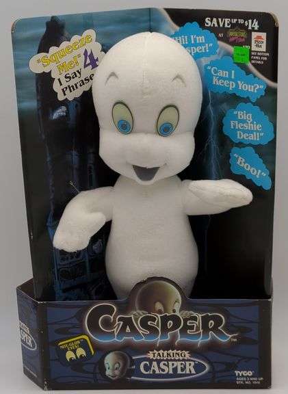 (G) Tyco Casper The Friendly Ghost. Talking and Nite Glow Eyes. Says 4 ...