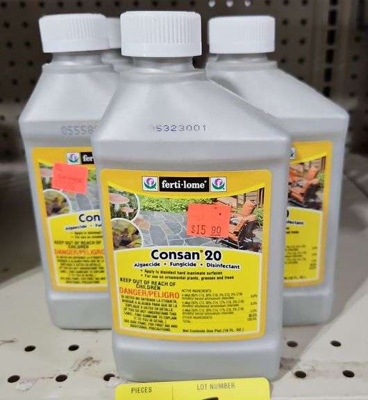 Lot Of Ferti-Lome Consan 20 Algaecide, Fungicide & Disinfectant - Kraft ...