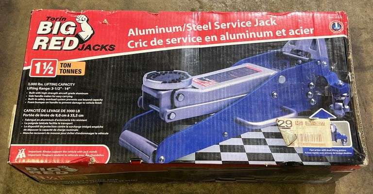 (F) Torin Big Red Jacks 1 1/2 Ton - Kraft Auction Service, LLC