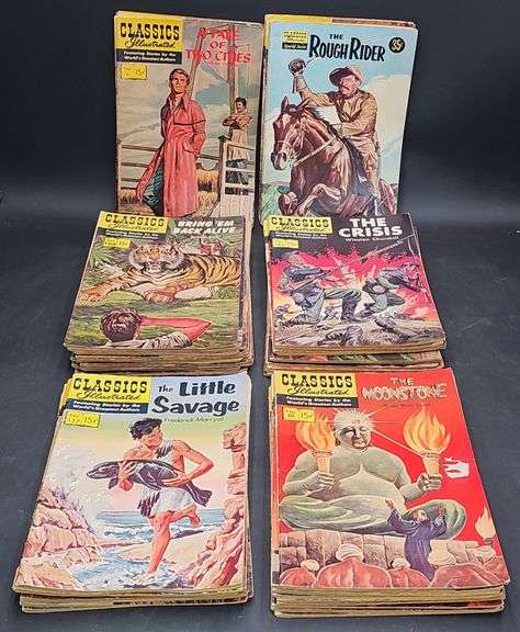(D) Collection Of Vintage Illustrated Classics/ Comic Books - Kraft ...
