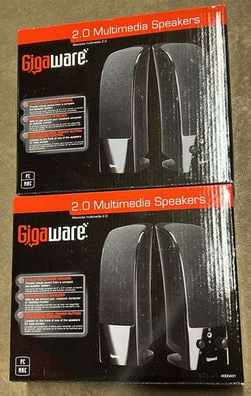 (EF) Gigaware 2.0 Multimedia Speakers - Kraft Auction Service, LLC