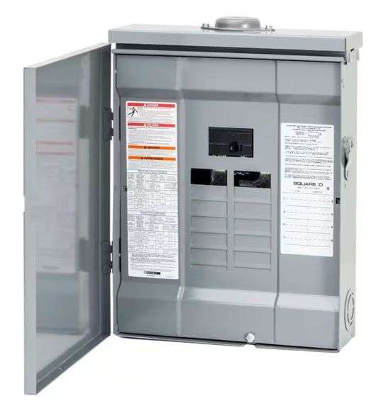 Schneider Electric 100A Square Circuit Breaker Load Center - Kraft ...