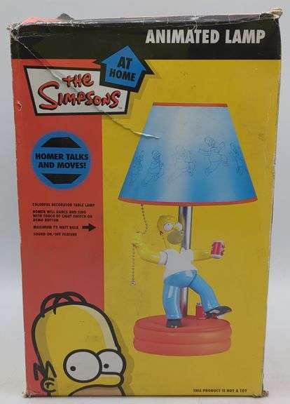 (KL) At Home The Simpsons Animated Lamp. 19 inch w/ Shade. - Kraft ...
