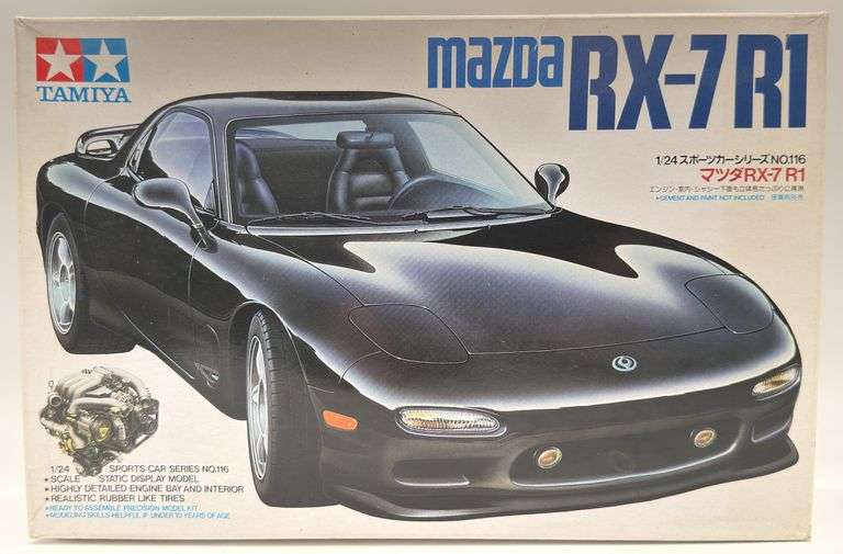 Tamiya Mazda RX-7R1 1/24 Model Kit Unbuilt In Box - Kraft Auction ...