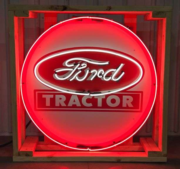 Custom 3ft Ford Tractor Neon Sign - Kraft Auction Service, LLC