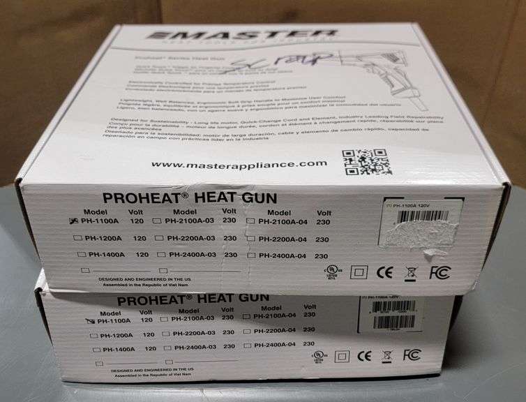 2 Master Proheat Heat Guns - Kraft Auction Service, LLC
