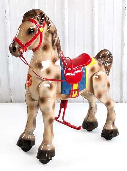 Restored MOBO Bronco Ride On Horse - Kraft Auction Service, LLC