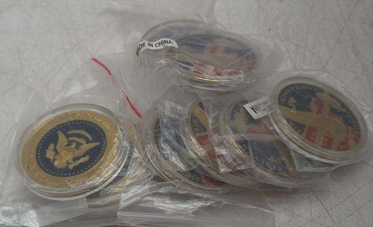 (F) 10 Collectible Donald Trump Commander in Chief Coins - Kraft ...