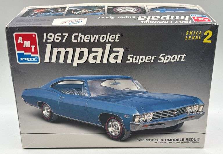 AMT 1:25 1967 Chevrolet Impala Super Sport Model Kit In Box - Kraft ...
