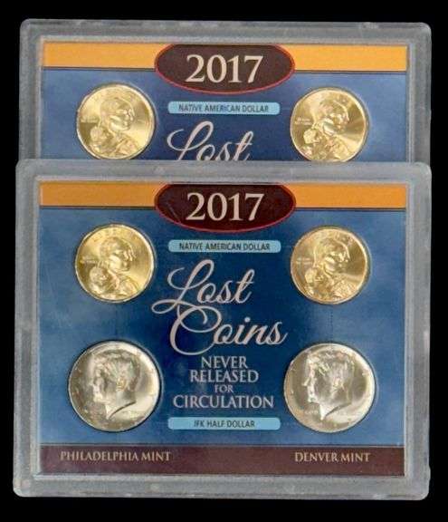(2) 2017 Last Coins Never Released for Circulation Sets - Kraft Auction ...