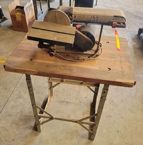 Duracraft Belt And Disc Sander On Stand - Kraft Auction Service, LLC