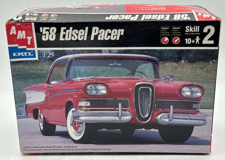 1:25 AMT 1958 Edsel Pacer Model Kit In Box - Kraft Auction Service, LLC