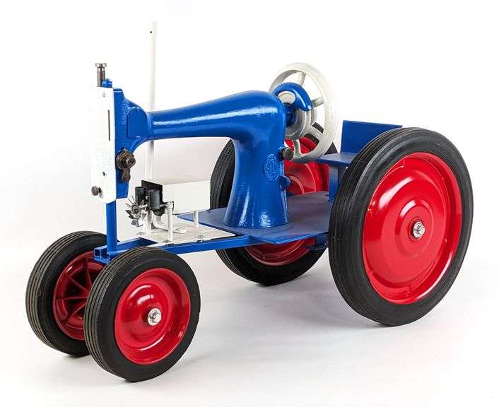 Custom Blue Singer Sewing Machine Tractor - Kraft Auction Service, LLC