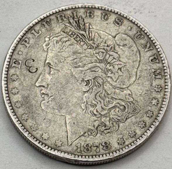 (KK) Silver 1878 Morgan One Dollar Coin - Kraft Auction Service, LLC