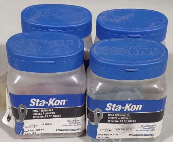 Thomas & Betts Sta-Kon Ring Terminals - Kraft Auction Service, LLC