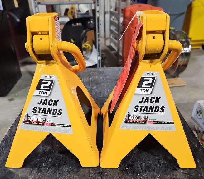 (ZZ) Performance Tool 2 Ton Jack Stands. - Kraft Auction Service, LLC
