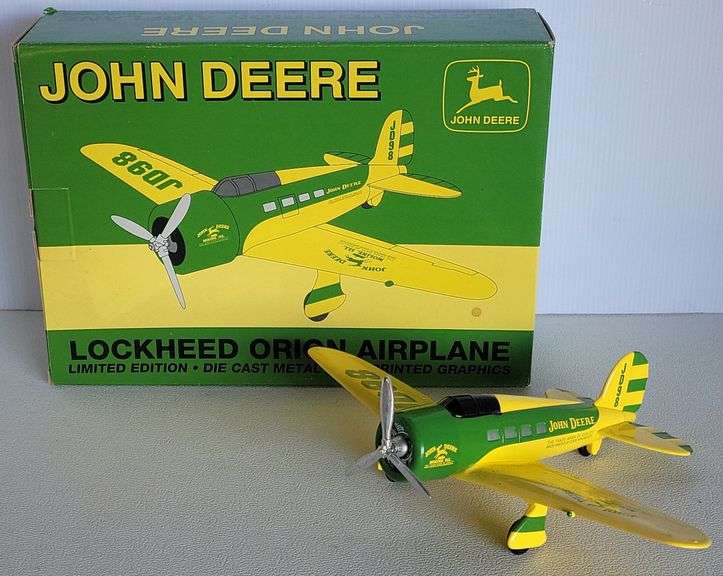 Limited Edition John Deere Lockheed Orion Airplane Bank - Kraft Auction ...