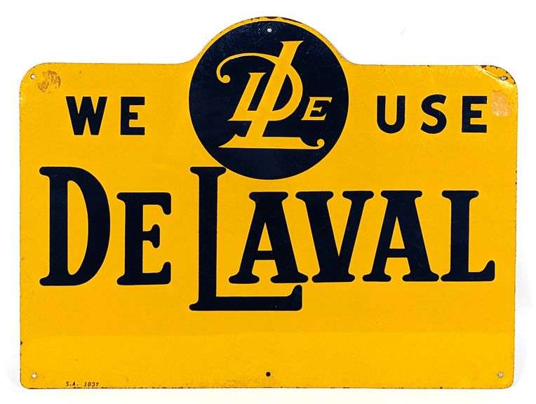 Vintage SST DeLaval Advertising Sign - Kraft Auction Service, LLC