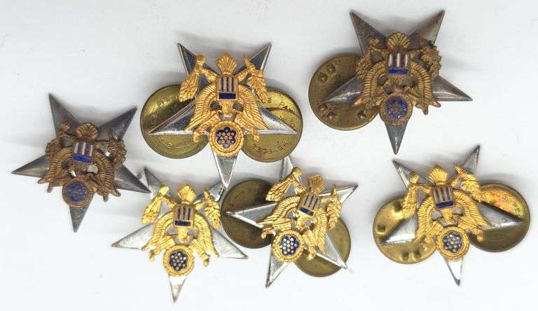 (KC) Eight Army Officer Staff Pins - Kraft Auction Service, LLC