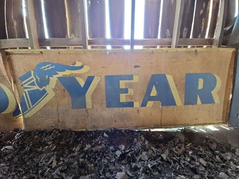 Tin Single Sided 2 Peice GoodYear Tire Advertisement Sign. - Kraft ...