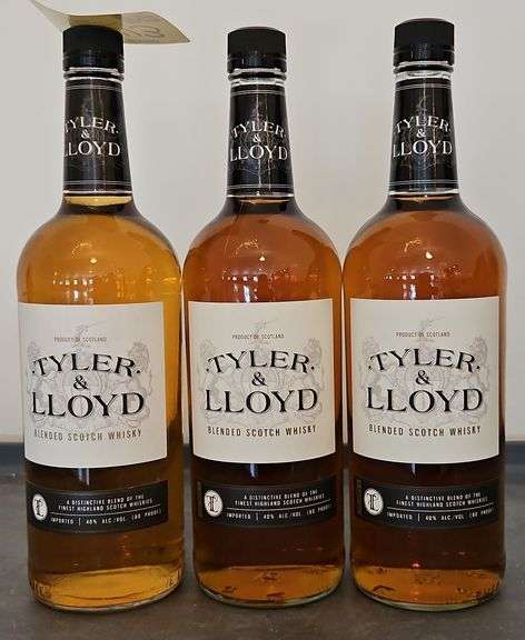 Tyler & Lloyd Blended Scotch Whisky Bottles - Kraft Auction Service, LLC